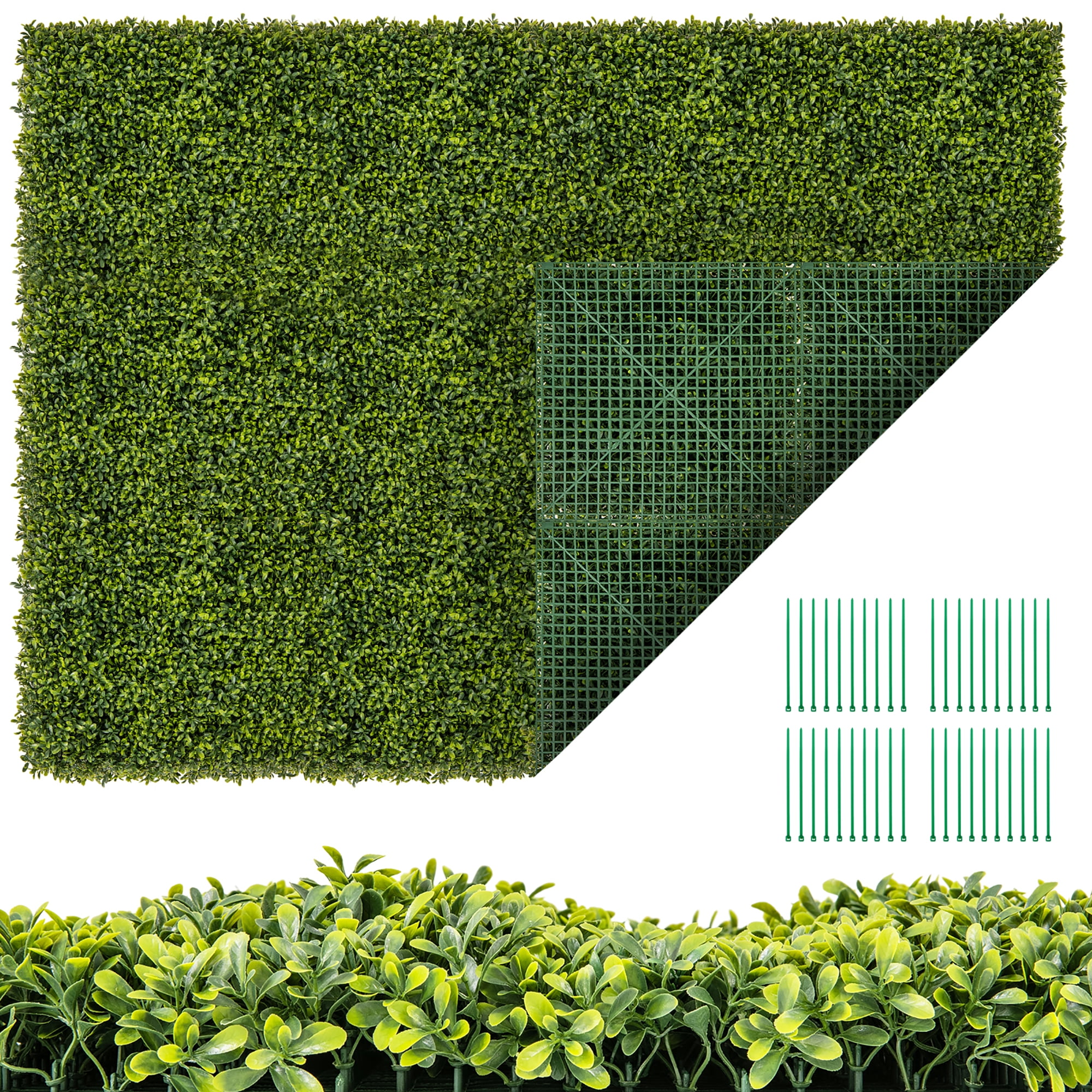 Click here for Gymax 12 Pcs 20 X 20 Artificial Hedge Boxwood Pane... prices