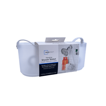 Mainstays Small Portable Shower Caddy Frost Plastic - Walmart.com