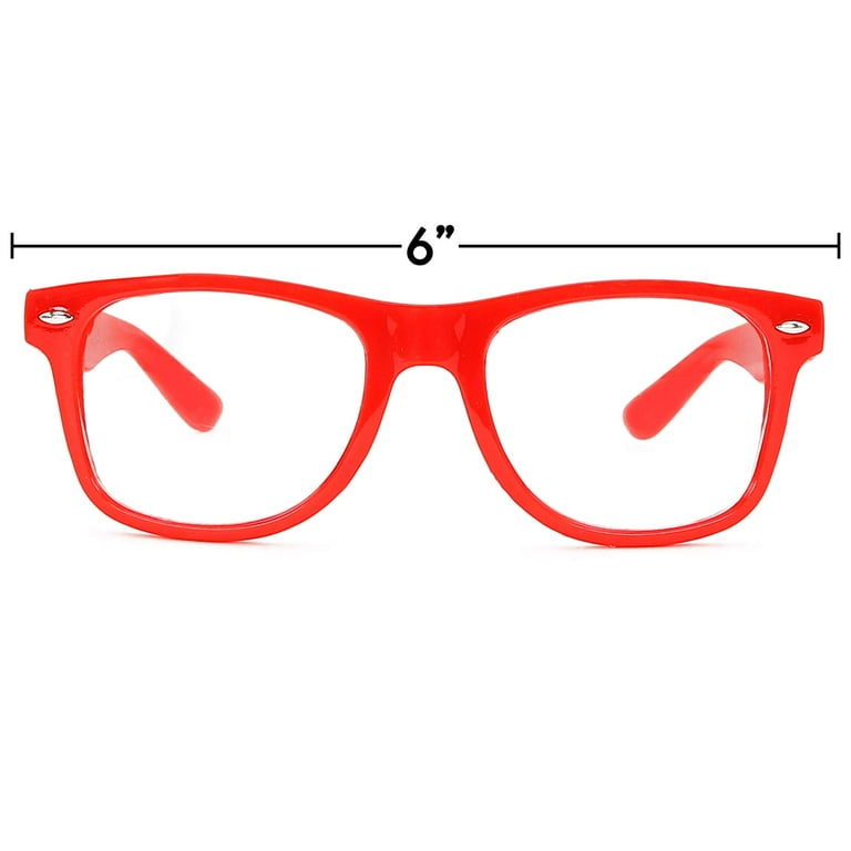 Red Hipster Glasses Frames