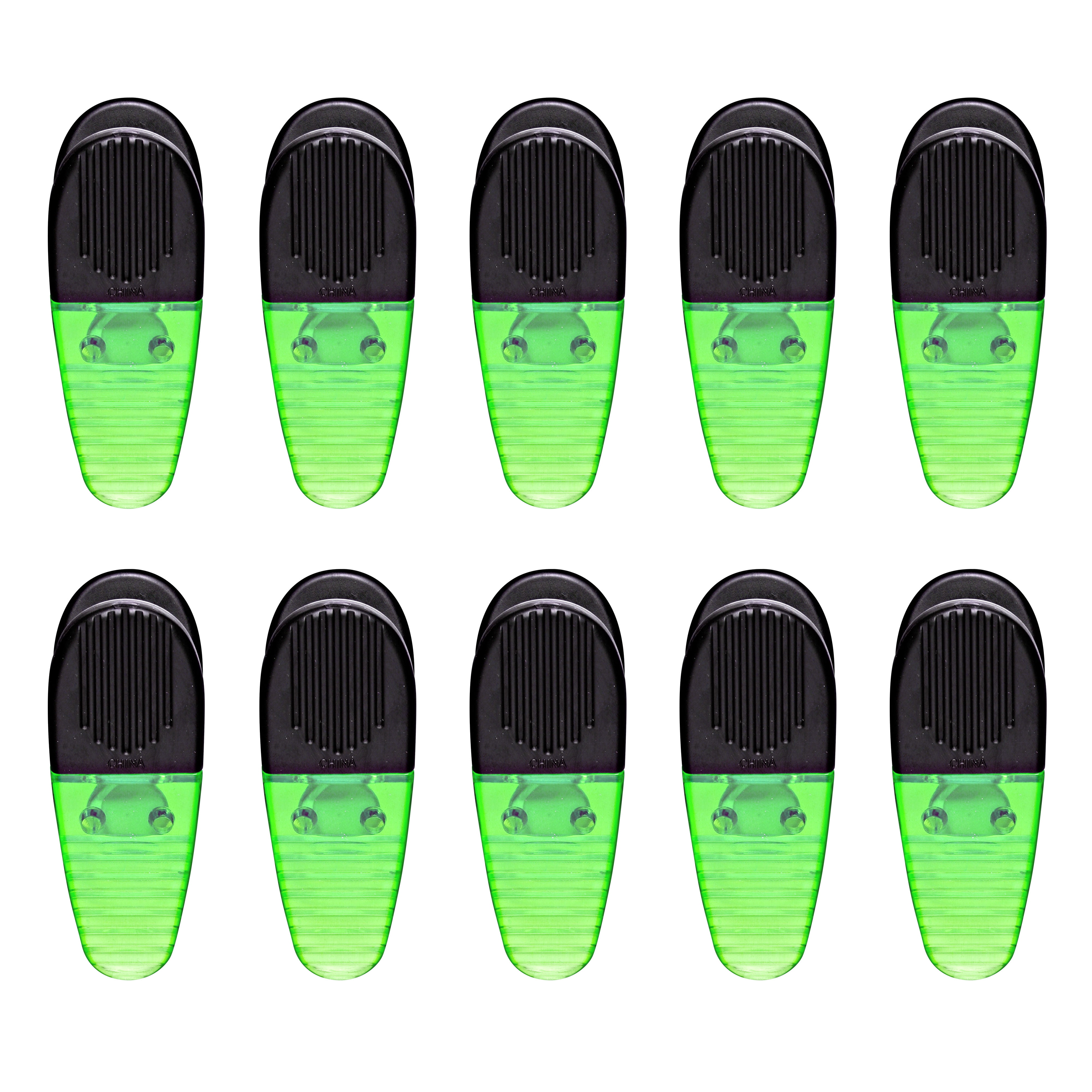 10 Magnetic Memo Holders Set - Large Clip, Plastic - TGreen - Walmart.com