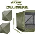 CLAM QuickSet Escape Portable Gazebo Canopy, Camping Screen Tent with 3 ...