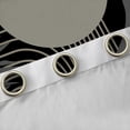 Castle Fairy Monochrome Palm Blackout Curtains Set of 2 (52x84 Each ...