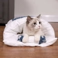 Kawaii Removable Cat Bed House - Cozy Cave for Adult Cats & Large Dogs ...