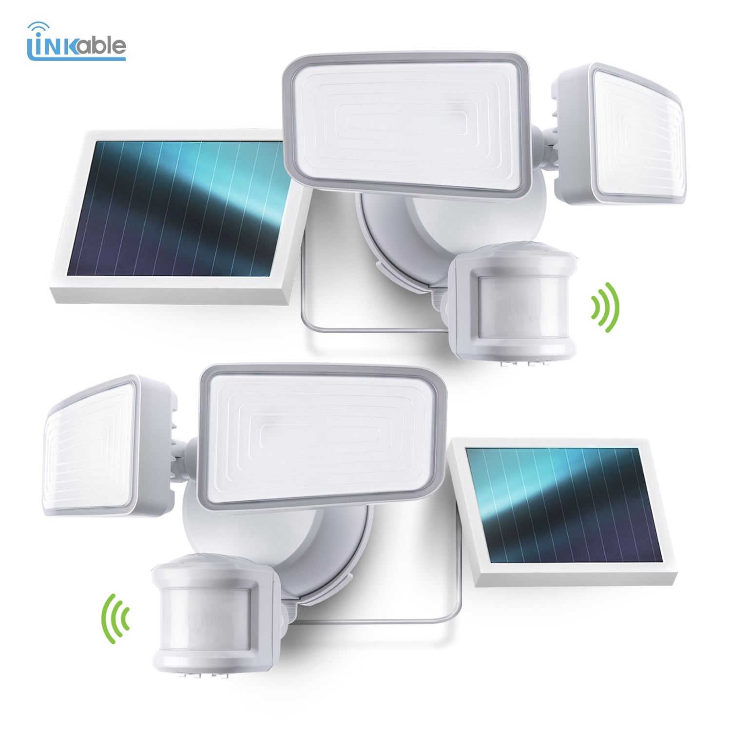 Home Zone Security Solar Flood Light w/ Mini Solar Panel - 1500 Lumens ...