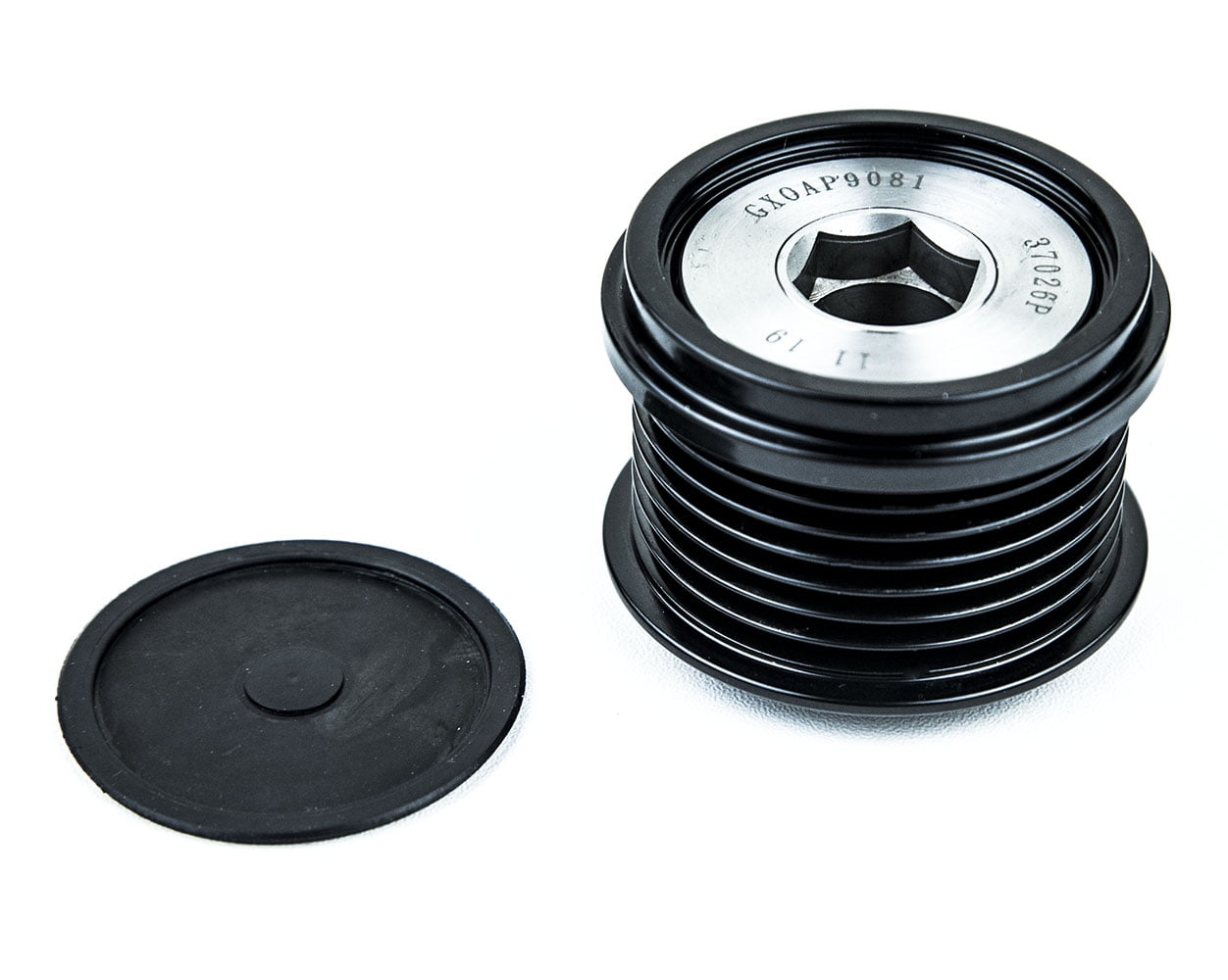 Jeremywell 37026P Professional Alternator Decoupler Pulley with Dust ...