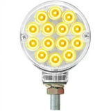 Grand General 3" Pearl Double Faced Amber/Red LED Pedestal Light in ...