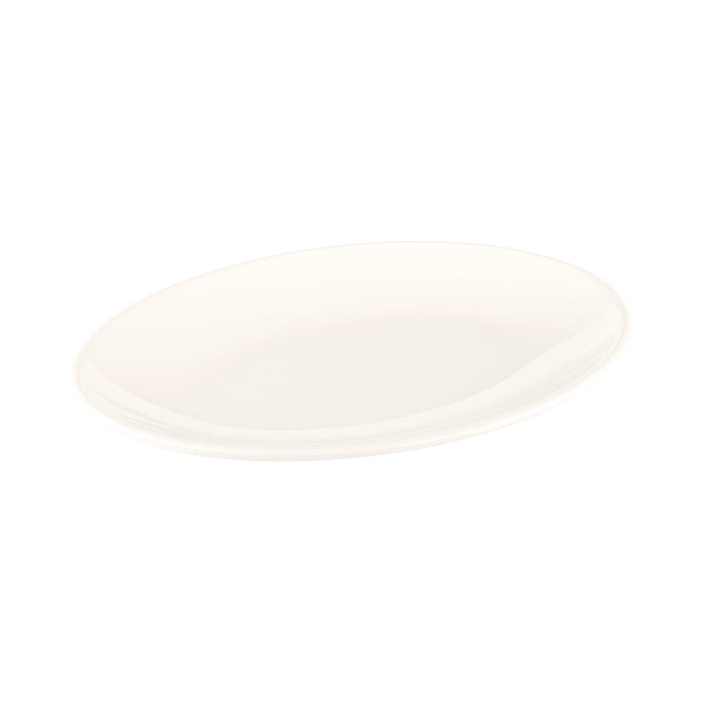 Voga Oval White Melamine Small Plate - Classic - 10" x 7" x 3/4" - 10 ...