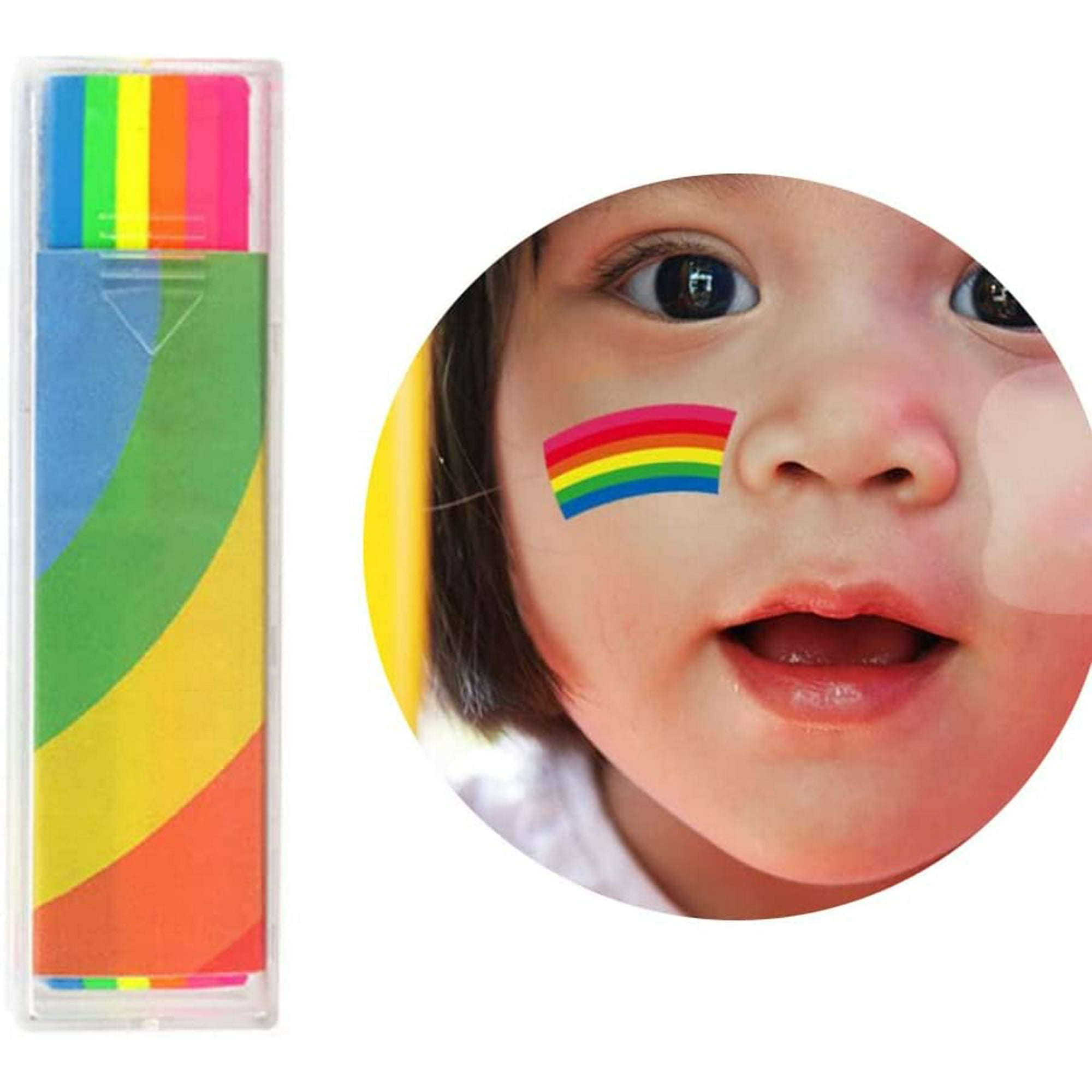 Rainbow Face Makeup