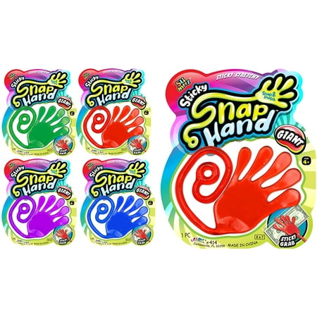 HTWW Jumbo Giant Sticky Hand Stretchy Snap Toys (4 Packs Assorted ...