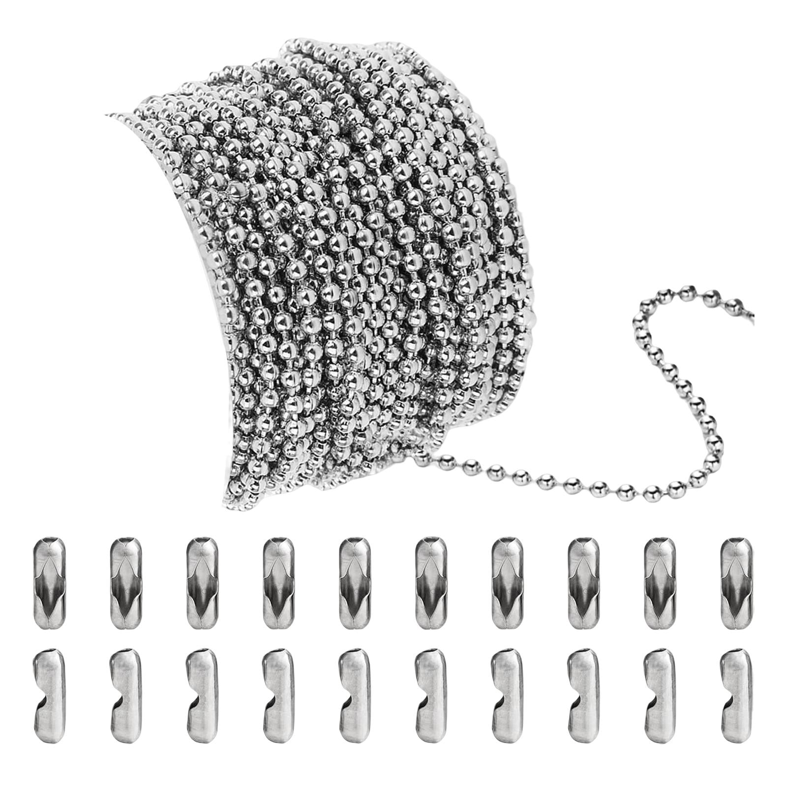 Click here for Yuksok 2.4mm Ball Bead Chain Beaded Necklace Chain... prices