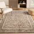 Abani Evelyn 8x10 Brown Oriental Vintage Area Rug Botanical Design ...