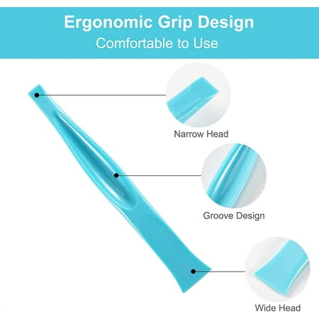 Blue Plastic Multipurpose Stiff Scraper Scratch Free Cleaning Tool ...