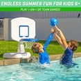 GoSports Splash Hoop Classic - Durable Swimming Pool Basketball Game ...