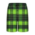 Ceisia Men's Gift Relaxed Knee-Length Plaid Shorts Elastic Waist ...