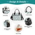 ALAZA Butterflies Print Cooler Lunch Bag Insulated Reusable Lunch Tote ...
