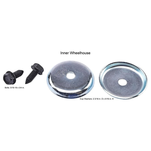 JEGS 90360 Inner Fender Well Hardware Kit 1964-1967 Chevy Chevelle El ...