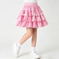 FRSASU Girl's Bow Tie Mini Skirt with Shorts Underneath A Line Layered ...