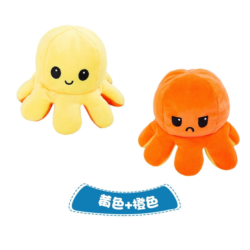 Toys & Games Reversible Cat Plush Double Sided,Moody Happy Flip Toy ...