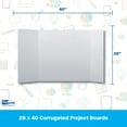 Flipside Products 1 Ply Project Board, White, 28" x 40", Bulk Pack of ...