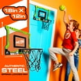 Nerf Basketball Set with Mini Hoop and Steel Rim Fits on Standard Door ...