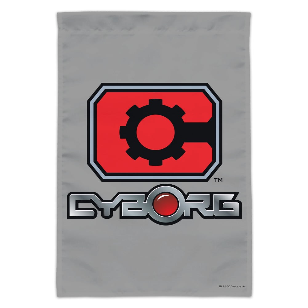 Justice League Cyborg Logo Garden Yard Flag - Walmart.com