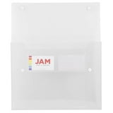 JAM Paper Plastic Portfolio with Two Button Snap Closure, 9 1/2" x 12 1 ...