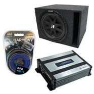"Kicker Comp C12 Car Audio Triple 12"" Subwoofer Powered 1800 Watt Sub ...