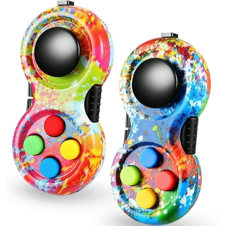 Lepai 2 Pieces Fidget Pad Sensory Fidgets Controller Pad Handheld ...