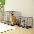 CONCETTA 36-Inch Double Door Dog Crate, Durable Metal Pet Kennel with ...