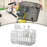 Folding Bike Front Basket Storage Easy Installation Bike Front Cargo ...