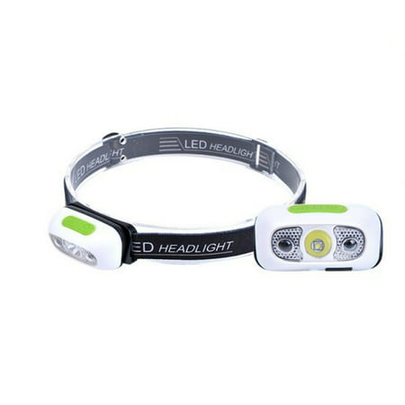 TFixol USB Rechargeable Head Lamp with Retractable Headband Intelligent ...