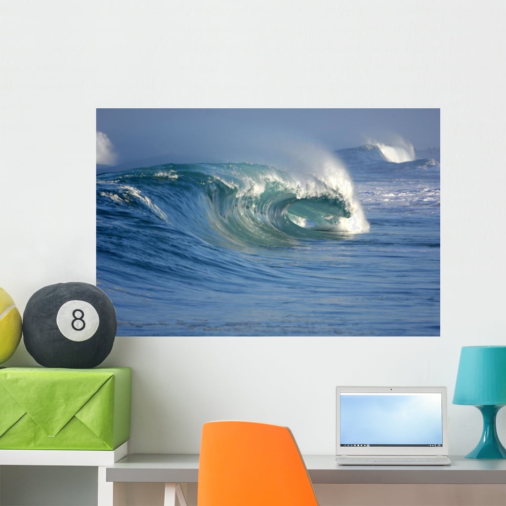 Wave Wall Mural by Wallmonkeys Peel and Stick Graphic (36 in W x 24 in ...