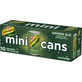 Schweppes Ginger Ale Soda, 7.5 fl oz Mini Cans, 10 pack - Walmart.com