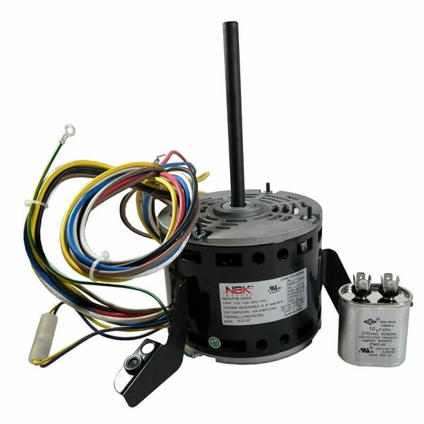 NBK 20203 Blower Motor 1/3 HP 115V 1075 RPM For Packard Mars GE Rotom ...