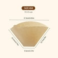 600 Count Cone #4, Natural Brown Paper Cone Shaped for Pour Over and ...