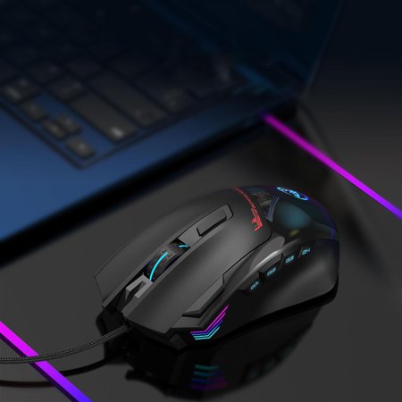 USB Gaming Mouse ,RGB Backlight 9 Buttons 7200 DPI 6 RGB Light Modes ...