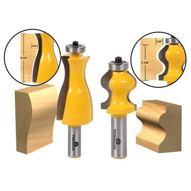 Yonico 3Pc. Jointing Router Bit Set -Lock Miter, Glue Joint, Drawer ...