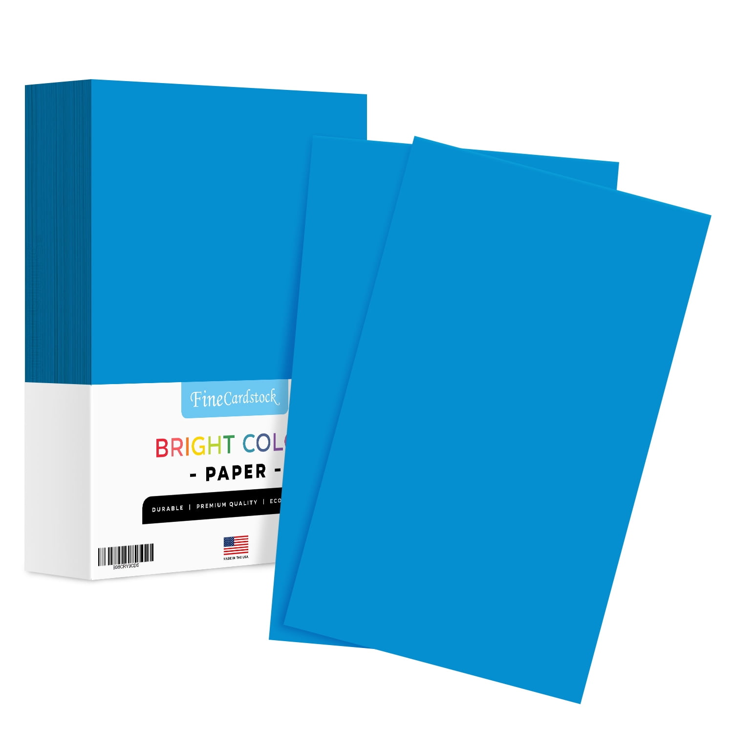 8.5 x 14" Blue Color Paper Smooth, for School, Office & Home Supplies ...