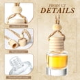 200 Pcs Hanging Car Diffuser Bottles Bulk, Empty Clear Glass Air ...