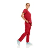 Hey Collection Womens Stretch Colorful Cargo Mock Neck Scrubs Set ...
