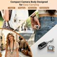 Camera - Retro Mini Digital Camera with 1." IPS Screen & 20MP, Zinc ...