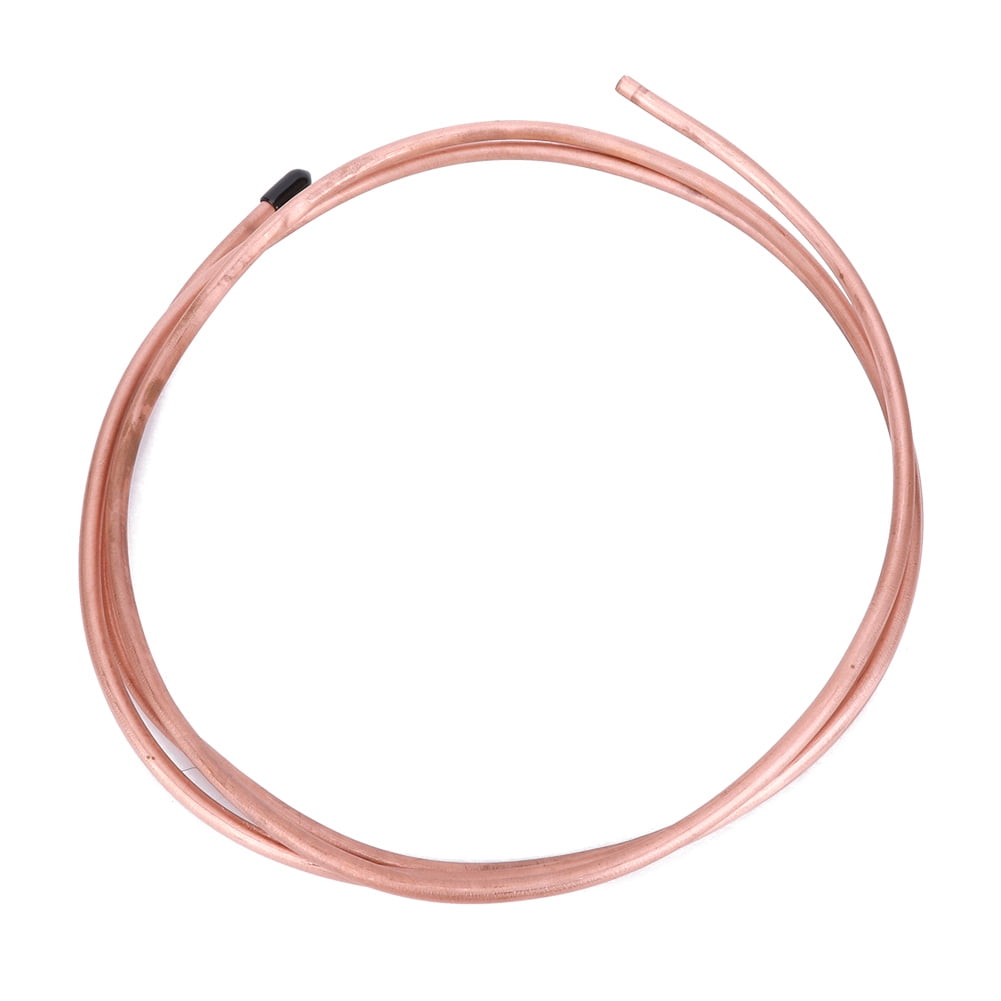 Tubo de cobre C1100 T2 de 2 m, tubo flexible en espiral para aire acondicionado, refrigerador ...