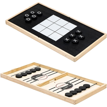 Niino 2 In 1 Fast Sling Puck and Tic Tac Toe Game board | Tic Tac Toe ...