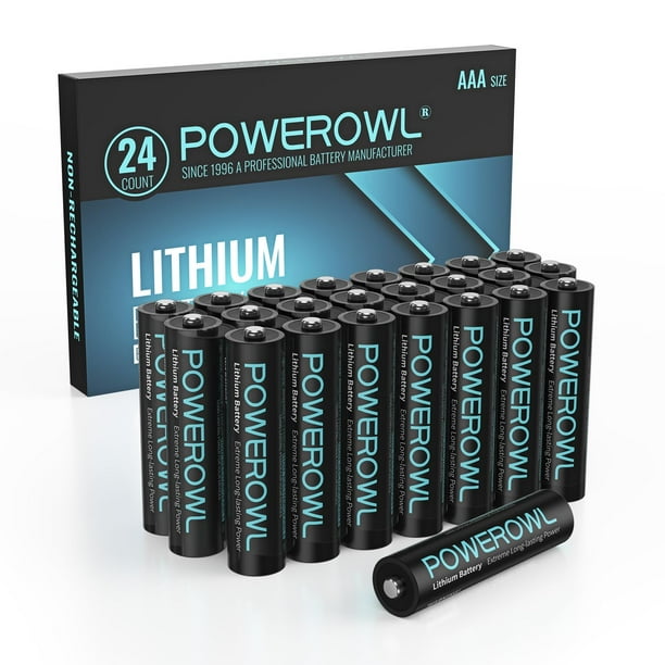 POWEROWL Lithium Batteries AAA High Capacity Long Lasting, 1.5V Triple ...