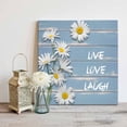 Live Love Laugh Words on Wood Canvas Artwork Painting Art, Country ...