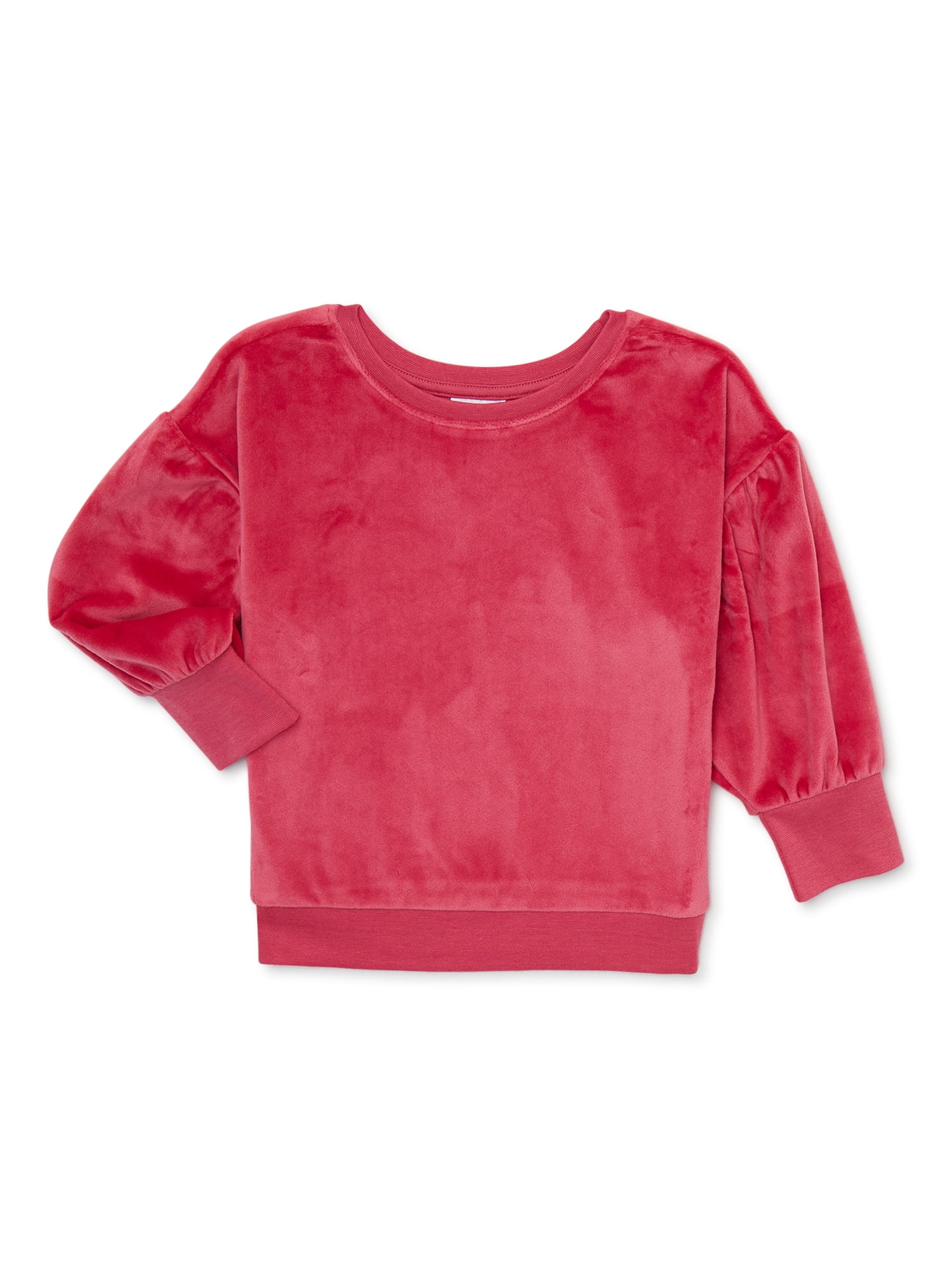 Garanimals Baby and Toddler Girls Velour Top with Long Sleeves, Sizes ...