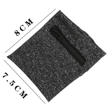 CAROOTU Running Wrist Wallet Sport Exercise Wipeable Pouch Zipper Hide ...