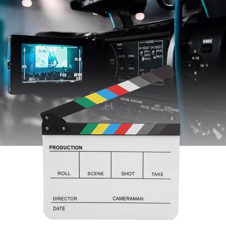 Film Cut Prop, Premium Acrylic Director Scene Clapperboard Fadeless ...