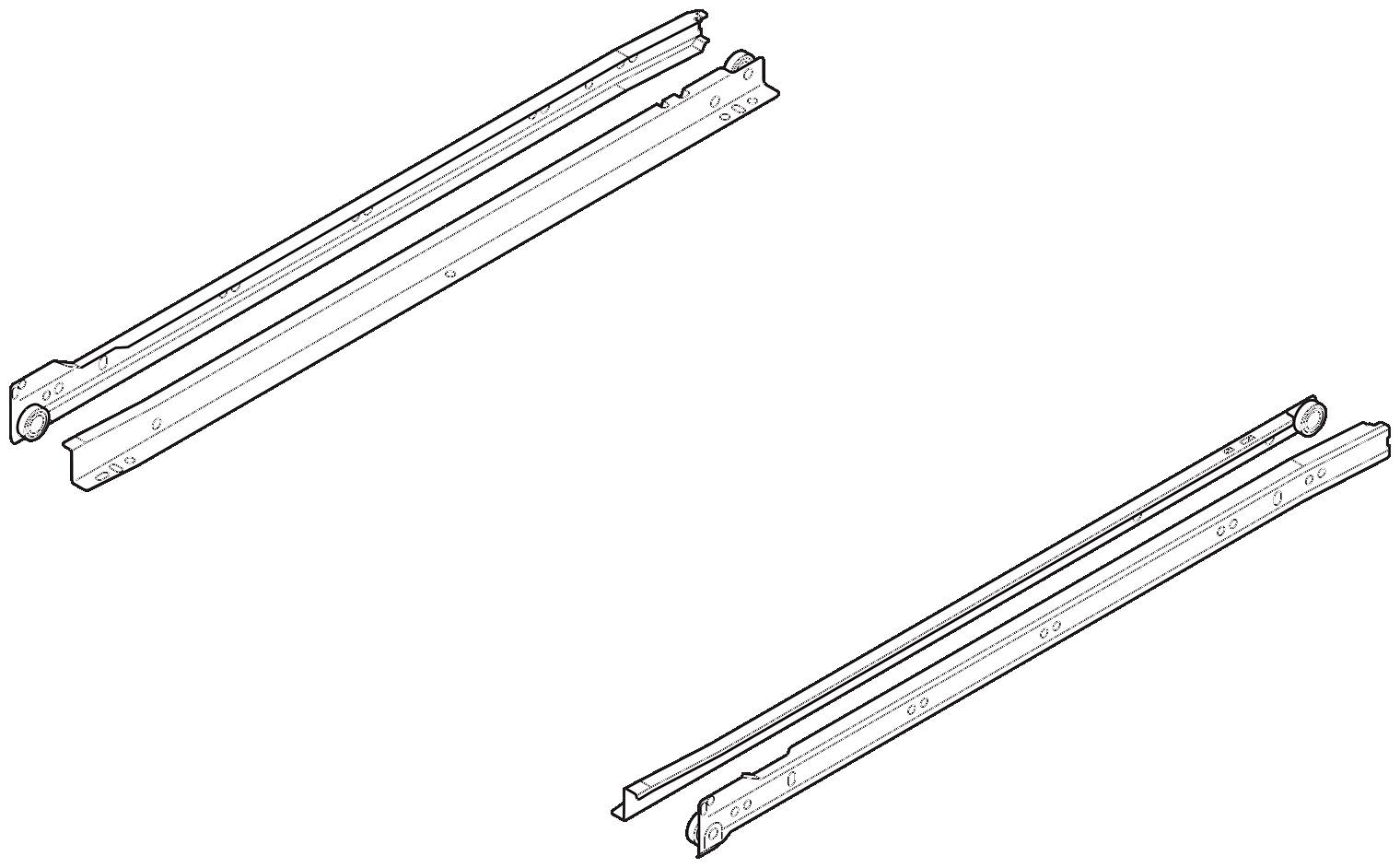Blum 230M6000 230M Series 24 3 4 Extension Bottom Mount Euro Drawer blum-230m6000-230m-series-24-3-4-extension-bottom-mount-euro-drawer