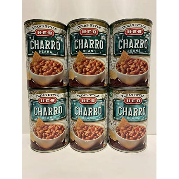 HEB Texas Style Charro Beans 15 Oz Can (Pack of 6) - Walmart.com